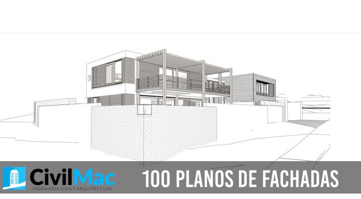 100 PLANOS DE FACHADAS