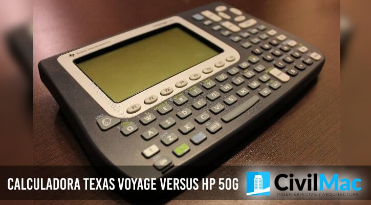 Calculadora Texas Voyage versus Hp 50G